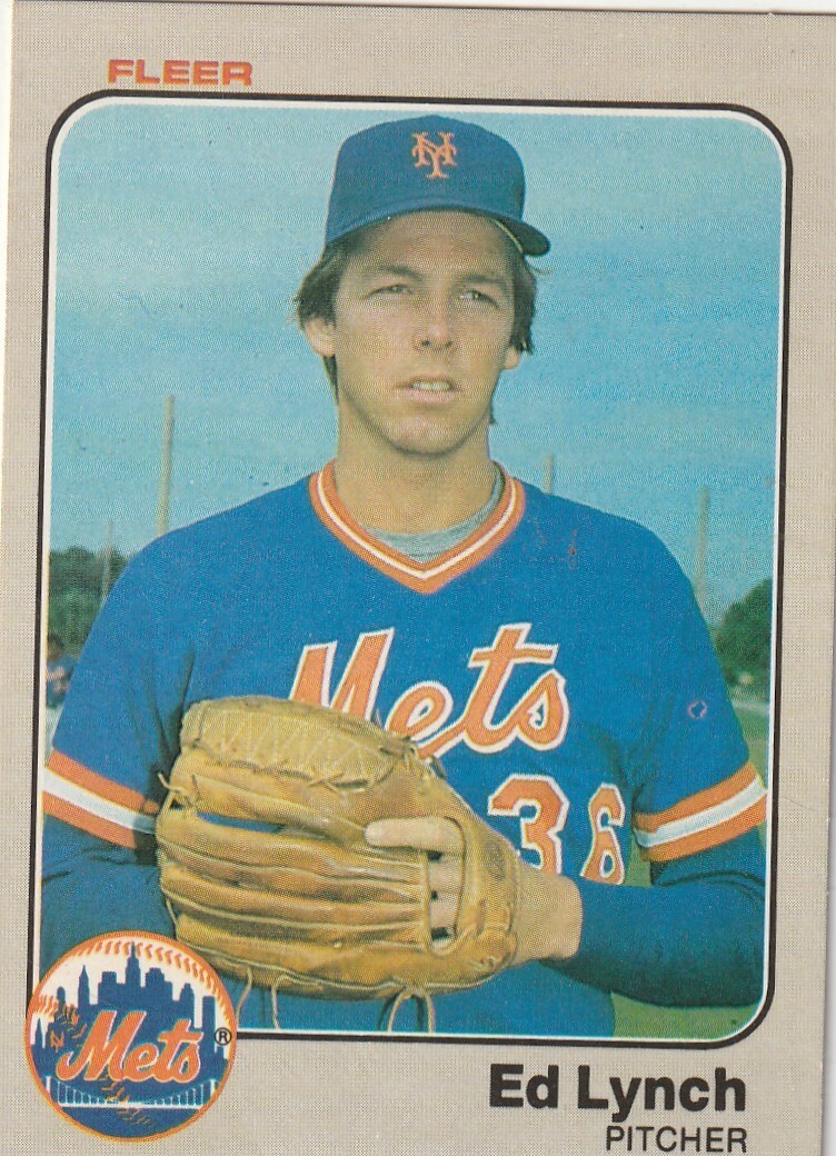 FREE SHIPPING-MINT-1983 Fleer Ed Lynch #549 METS | eBay
