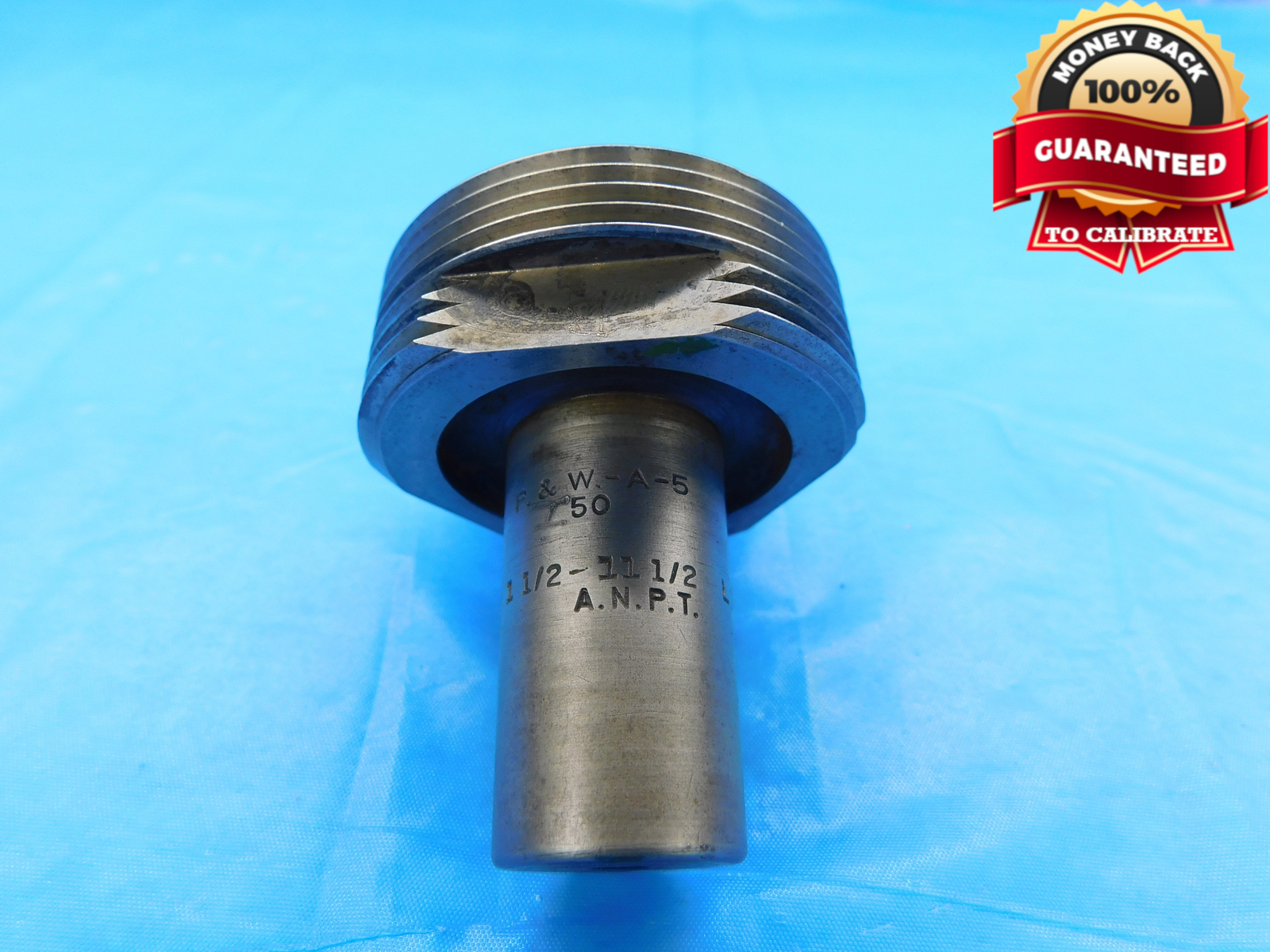 1 1/2 11 1/2 ANPT L1 3 STEP PIPE THREAD PLUG GAGE 1.5 1.50 1.500 1.5000 ...