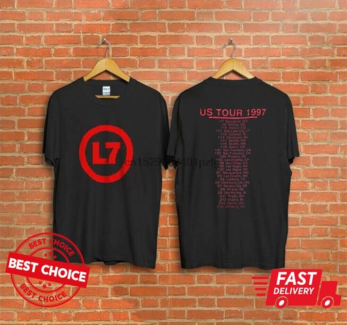 L7 Band 1997 US men Black T-shirt S-3XL | eBay