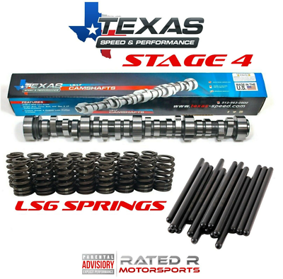 Texas Speed TSP LS Truck Stage 4 Cam Kit GM LS6 Springs TSP Pushrods 4. ...