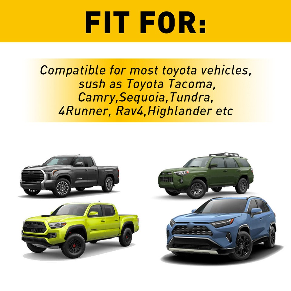 4PCS Tricolor Door Sill Protectors For Toyota Tacoma TRD 4Runner Tundra ...