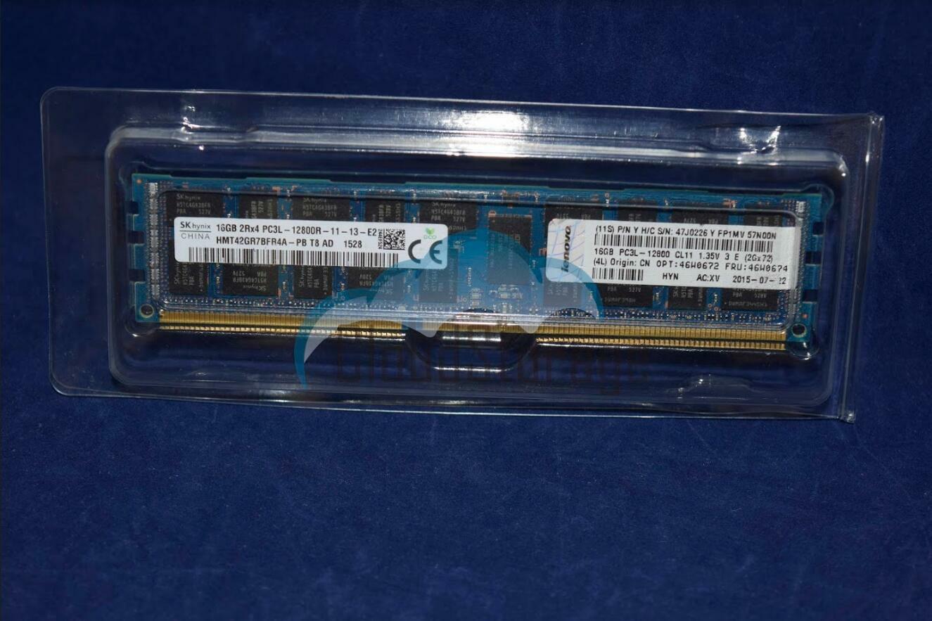 46W0672 IBM/LENOVO 16GB PC3L-12800 CL11 ECC DDR3 1600MH 46W0674 47J0226 ...
