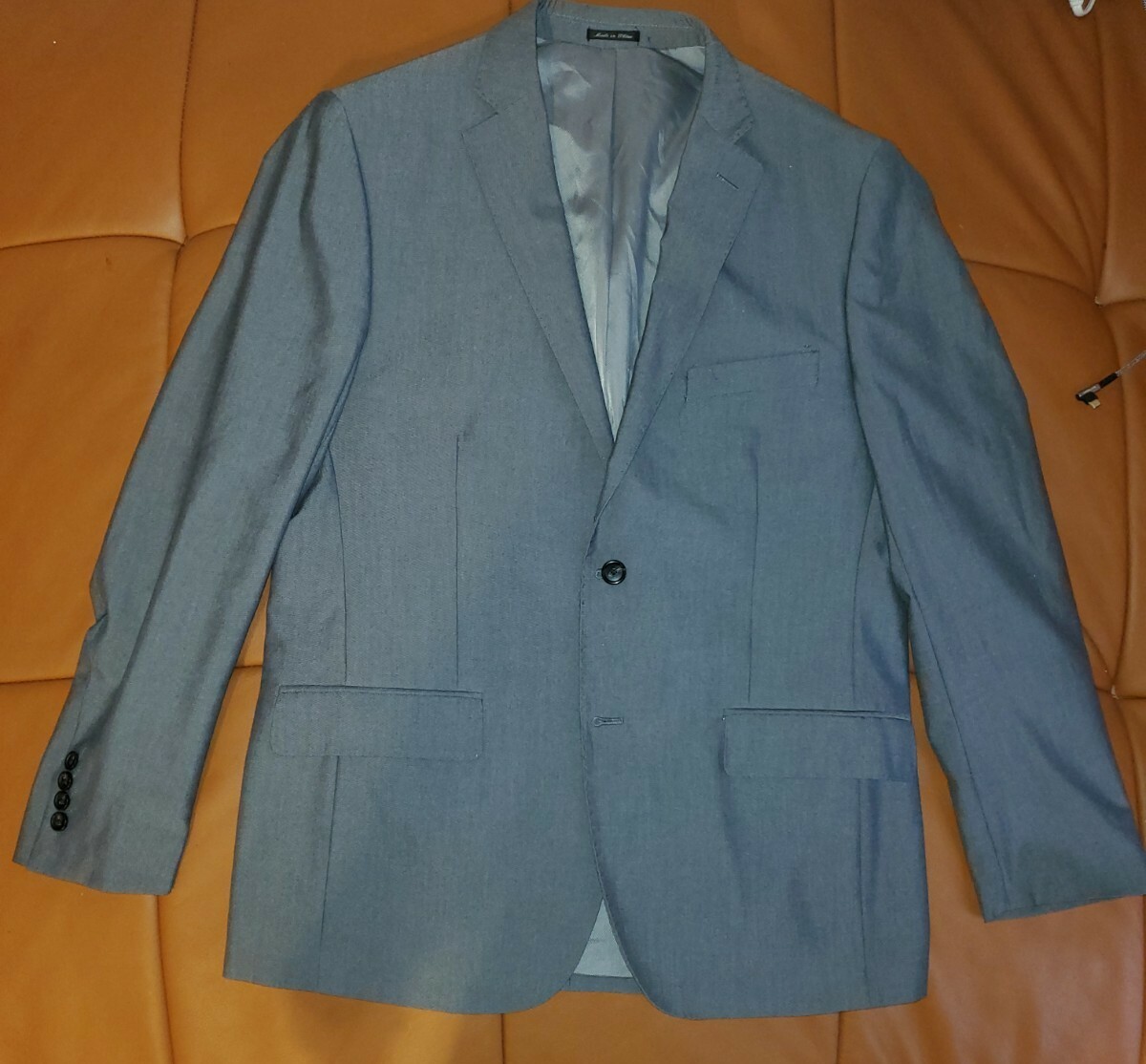 Steve Harvey Mens 42R Gray Suit Jacket Blazer Sport C… - Gem