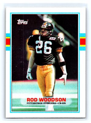 1989 Topps #323 Rod Woodson Rookie Pittsburgh Steelers NM-MT | eBay