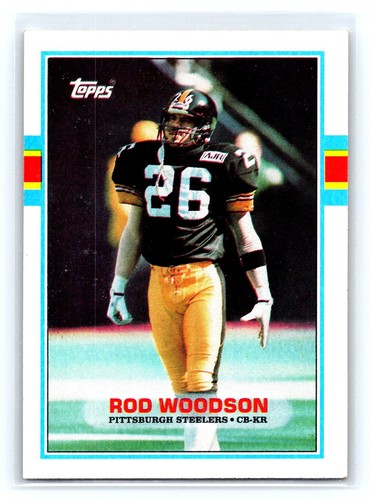 1989 Topps #323 Rod Woodson Rookie Pittsburgh Steelers NM-MT | eBay