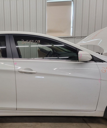 2013 HYUNDAI SONATA POWER FRONT PASSENGER DOOR WITHE TRICOAT PAINT CODE ...