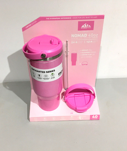 HYDROPEAK "NOMAD ENCHANTED SERIES" METALLIC HOT PINK TUMBLER 40 oz (NEW ...