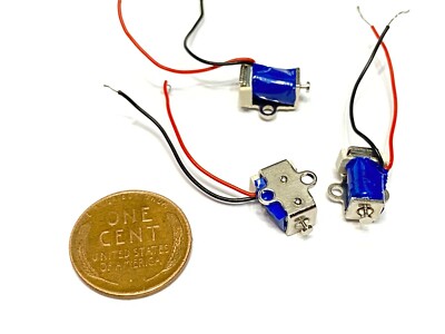 3 Pieces Linear Motion tiny Miniature Solenoid valve small x Pull Micro ...