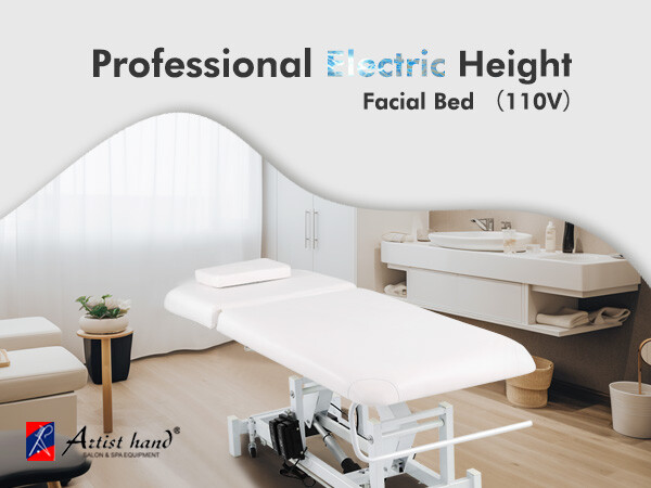 Electrical White Massage Table Facial Bed Tattoo Beauty Spa with Remote ...