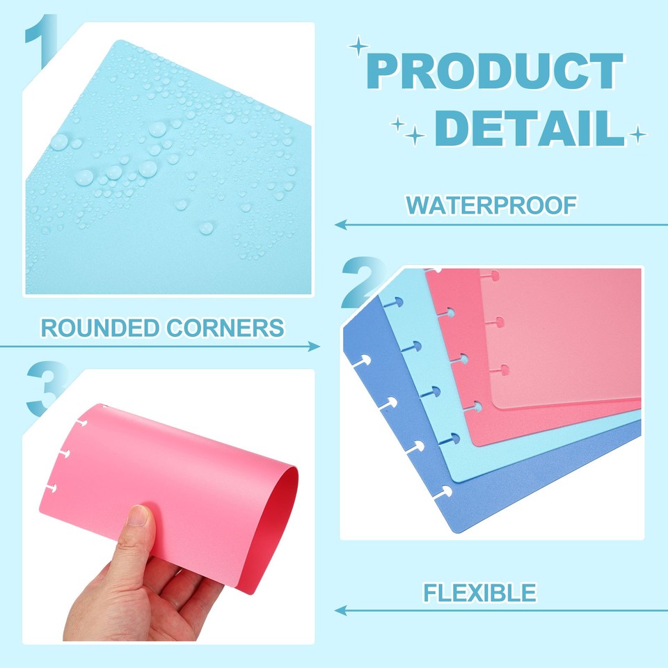 1 Set 11.8 x 8.5" A4 Discbound Notebook Cover, White/Blue/Green | eBay