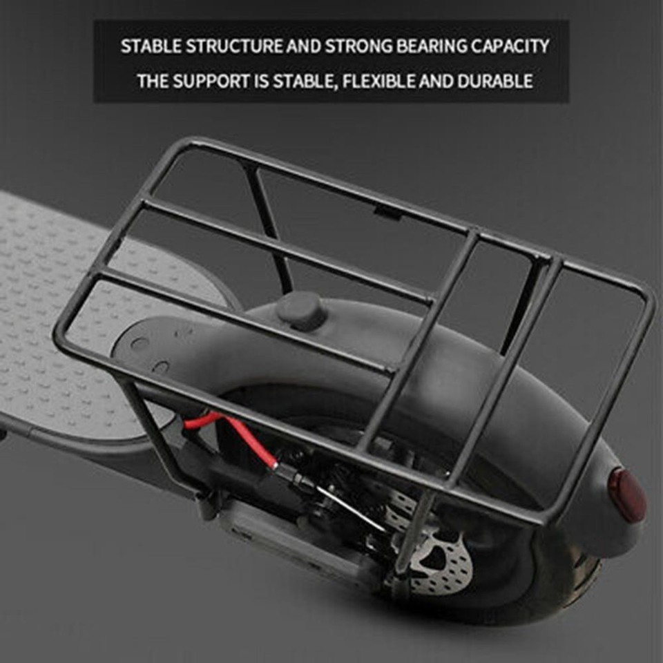 Electric Scooter Rear Luggage Travel Rack Shelf Anti Rust Easy to ...