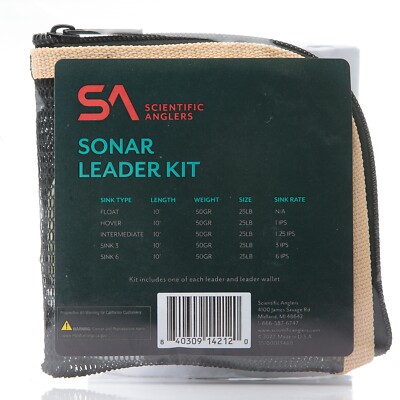 Scientific Anglers Sonar 10 FT Leader Kit - FREE FAST SHIPPING | eBay