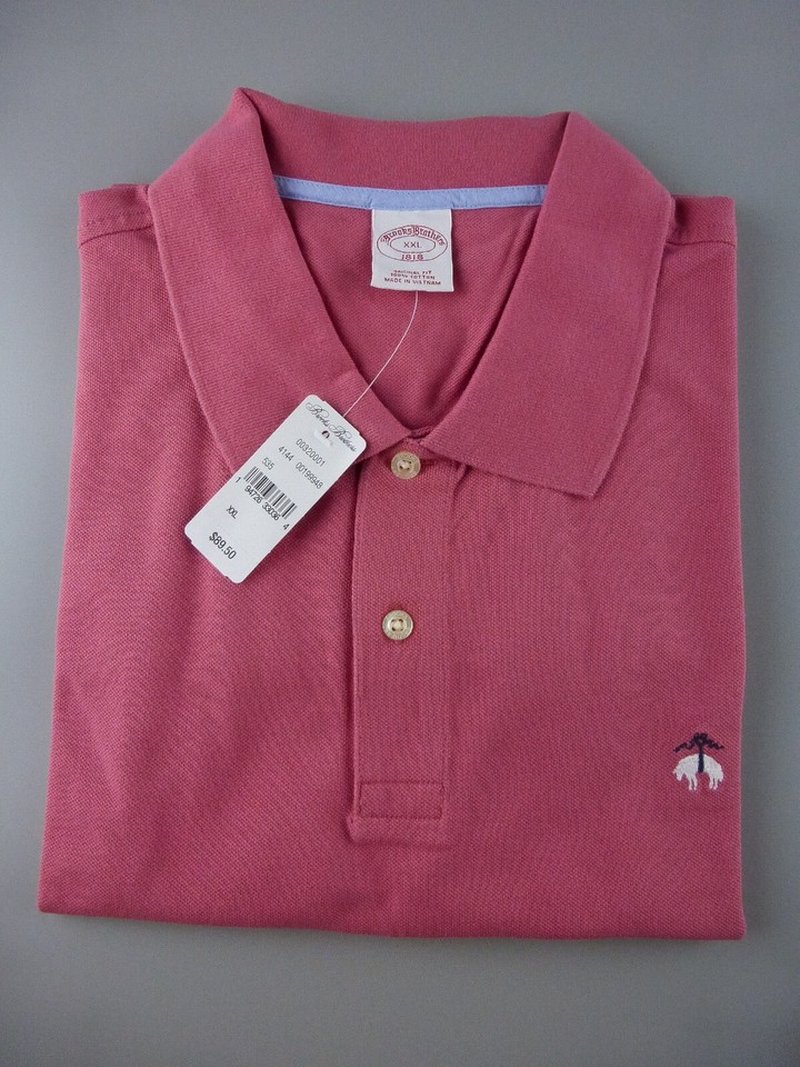 BROOKS BROTHERS POLO SHIRT 1818 Men's Pastel Colors ORIGINAL Fit XL 2XL ...
