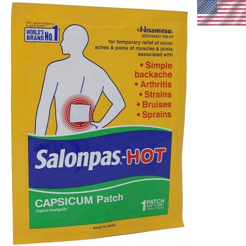 Compact Capsicum Pain Relief Patch – Water-Resistant – 3 Pcs for Active ...