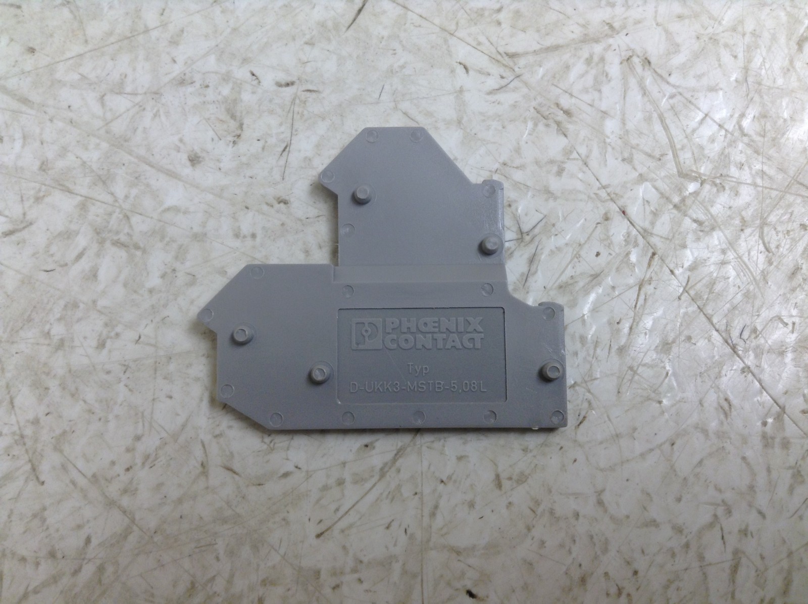 Phoenix Contact D-UKK3-MSTB-5,08L Gray Wire Terminal End Cap 5.08L Lot ...