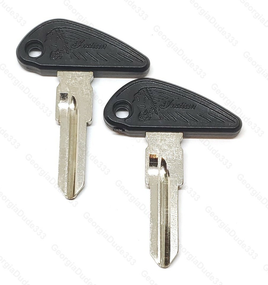 2Pak: Indian Motorcycle Key Blank - Type: Double Sided. Fits: 2015-18 ...