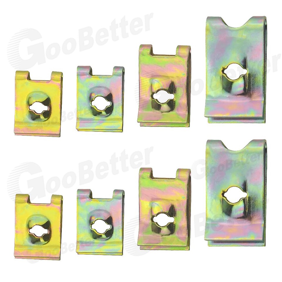 110 PCS Auto Car U Nut-Clip Assortment Car Fastener Clips Speed ...