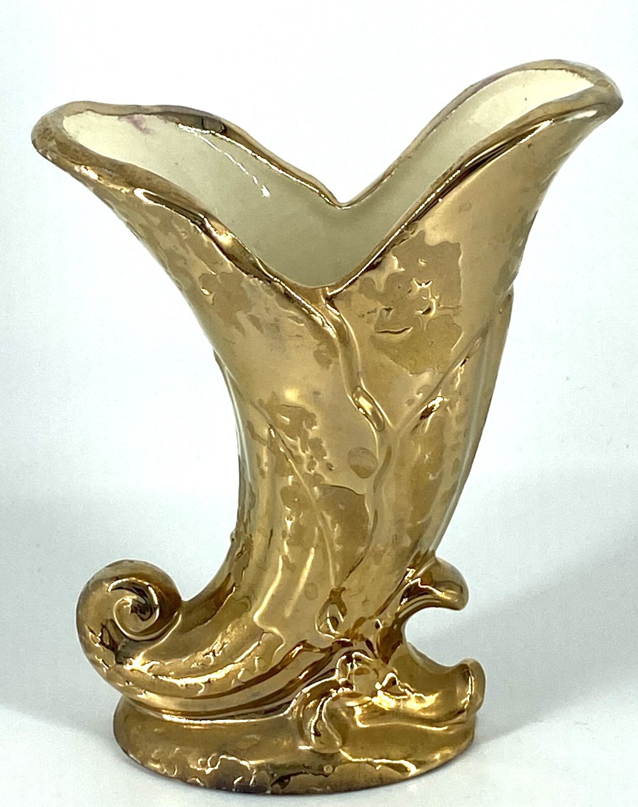 Savoy China Weeping Gold Cornucopia Hand Decorated 24k Gold - MCM 6 ...