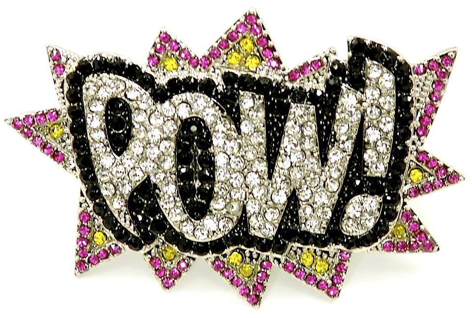 POW Metal Rings New Rhinestones Or Solid One and Two Finger Style ...