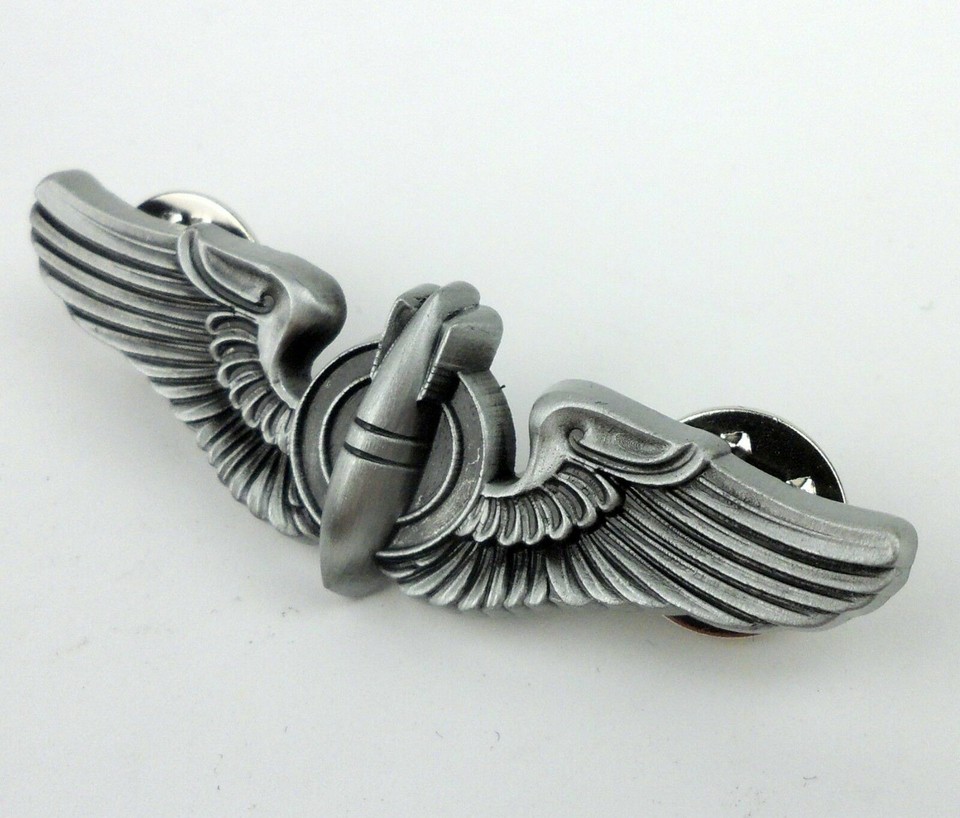 WWII US Military Bombardier Badge Pin Army Air Force Pilot Wings-US273 ...