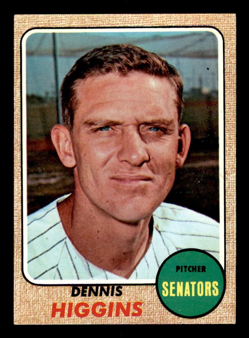 1968 Topps Baseball #509 Dennis Higgins VG/EX *e1 | eBay