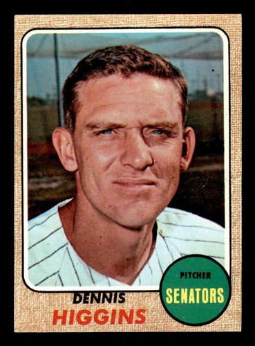 1968 Topps Baseball #509 Dennis Higgins VG/EX *e1 | eBay