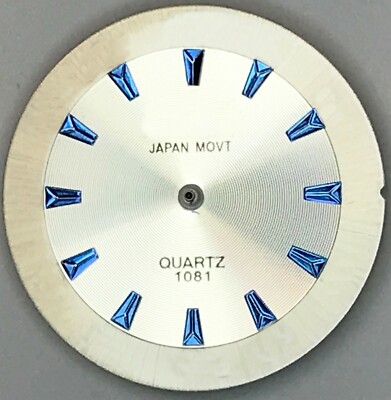 Watch Dial Hour Blue Markers Indexes Indices Numerals 3mm Small bars ...