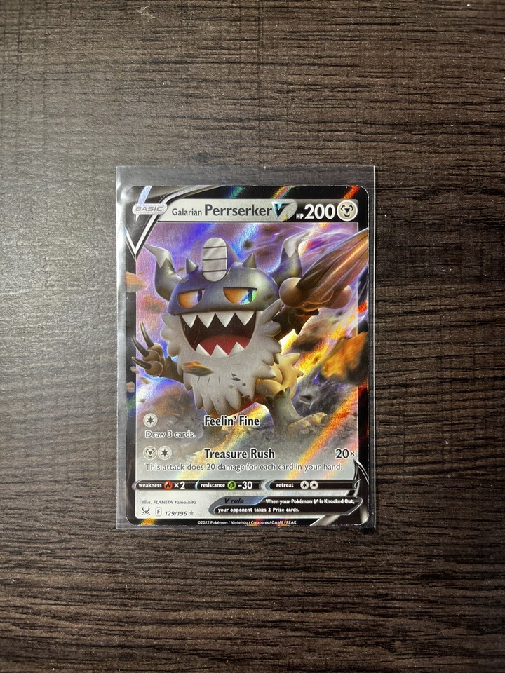 Galarian Perrserker V Pokémon Card Singles | eBay