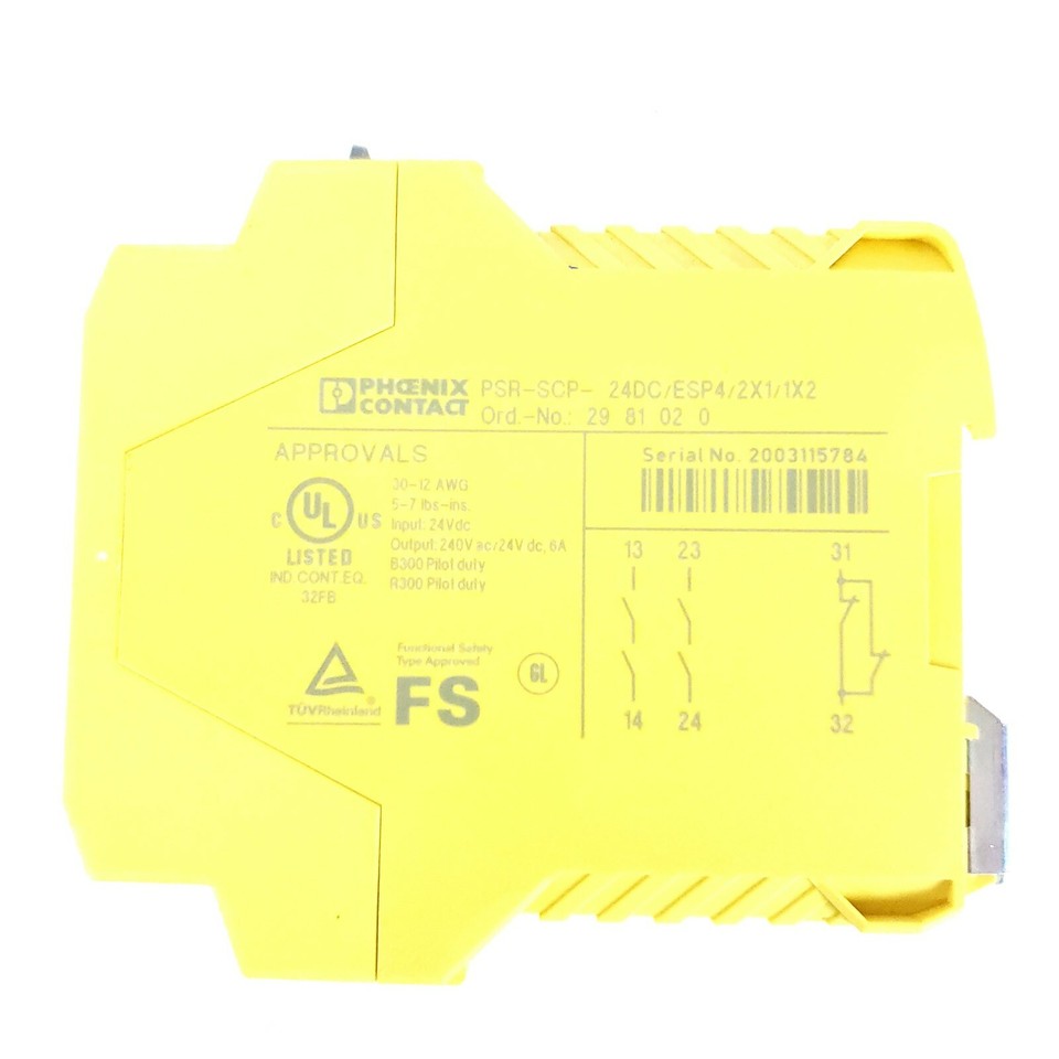 Phoenix Contact PSR-SP - 24DC/ESP4/2X1/1X2 Safety Relay 2981020 | eBay