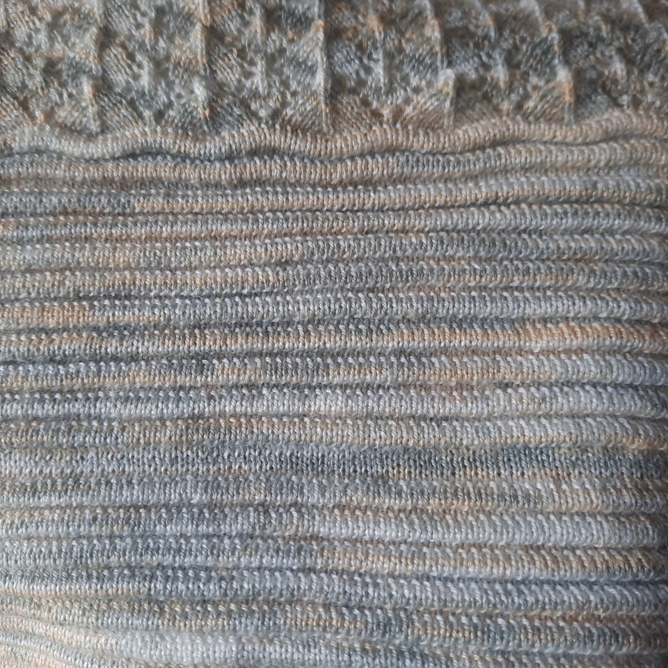 CYNTHIA ROWLEY Fit & Flared Cap Sleeve Space Dyed Knit Dress Sz XL ...