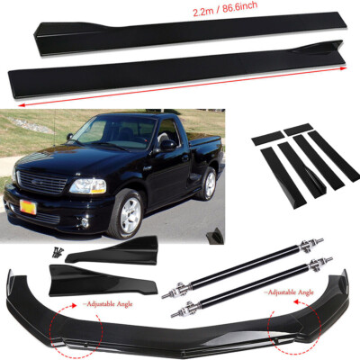 For Ford-150 SVT Front Bumper Lip Spoiler Splitter Body Kit/Side-Skirt ...