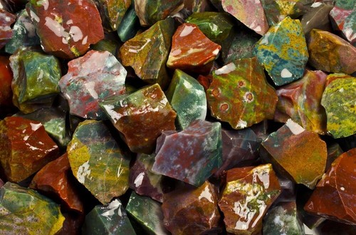 1 lb Fancy Jasper Rough Stones - Natural Crystal Mineral Rock Specimens ...