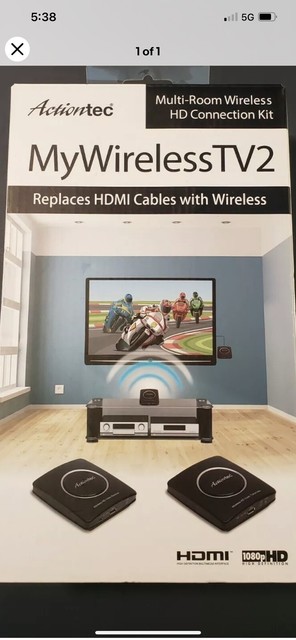 Actiontec MWTV2KIT01 MyWirelessTV2 Video Transmitter and Receiver ...