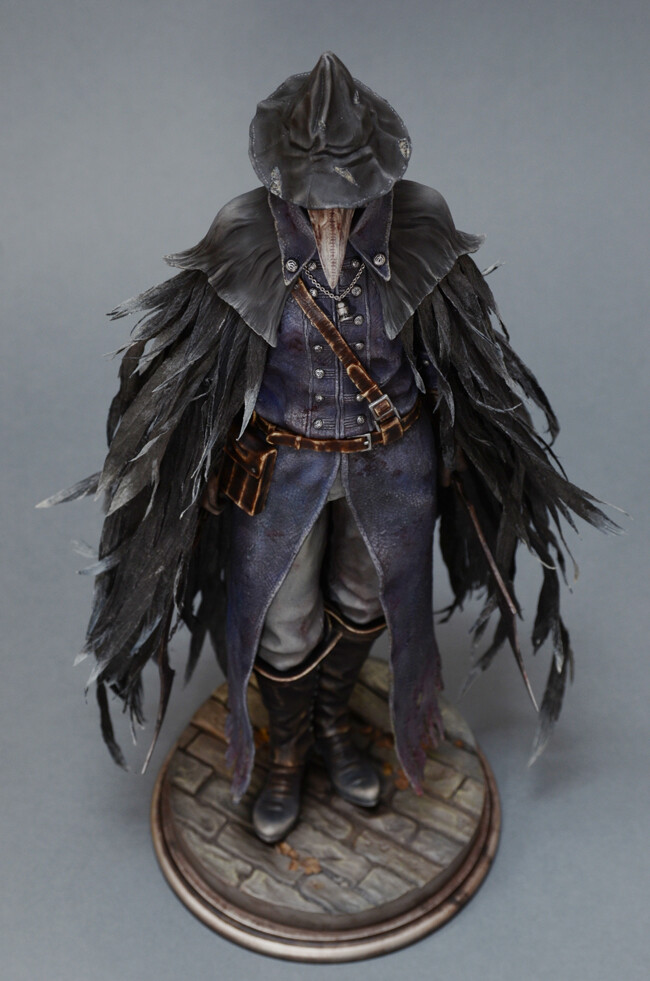 Unassemble Scale 1/6 Unpainted Bloodborne Raven Hunter Resin Model ...