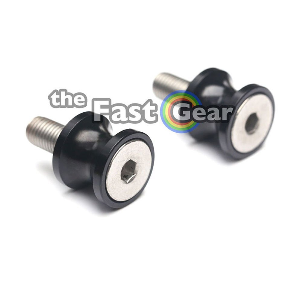 Black Racing CNC 6mm Swingarm Spools For Yamaha FZ1,FZ1S Fazer 2006 ...