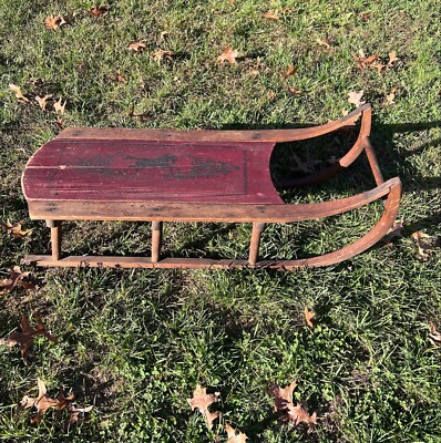 Antique Primitive Folk Art 19th Century Child's Painted Horse Bentwood ...