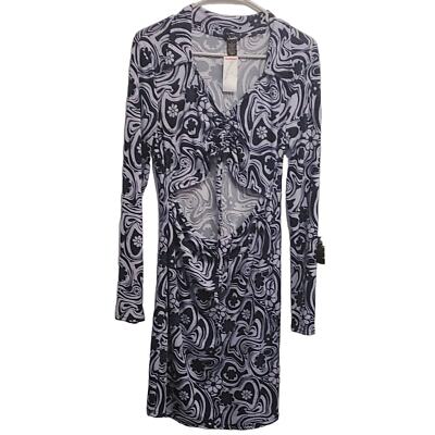 Justify Women's Peekaboo Drawstring Cinch Chest Bobo Retro Abstract ...