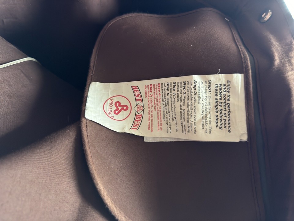 Pro Line Men’s Rubber Chest WADER Waterproof 2012 RIver NEW Size 11 ...