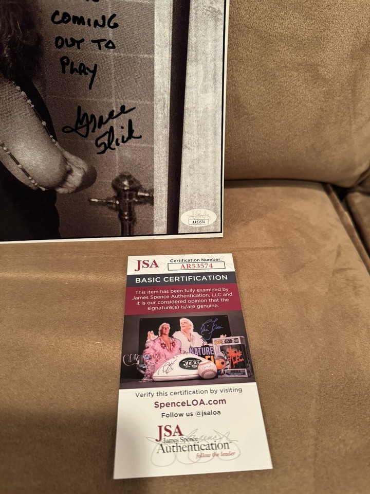 Grace Slick Autographed Signed Nude Photo W/ Great Inscription JSA | eBay