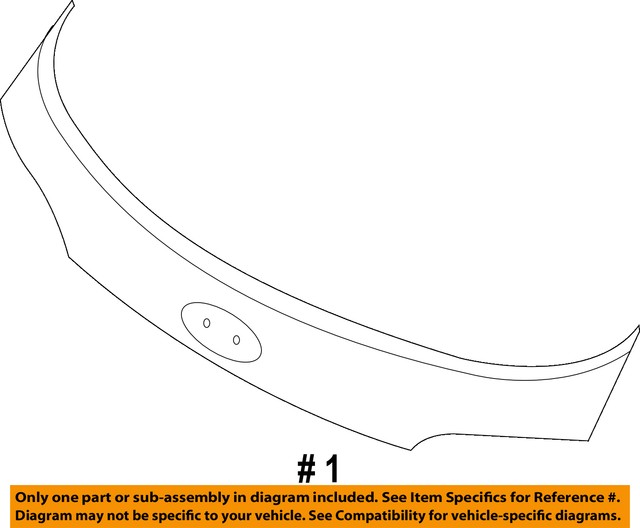 Hyundai OEM 13-15 Santa FE Liftgate Tailgate Hatch-finish Panel Trim ...