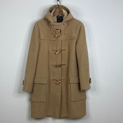 Vintage Gloverall Duffle Coat Mens 42 Tan Beige Camel Wool Overcoat Toggles | eBay