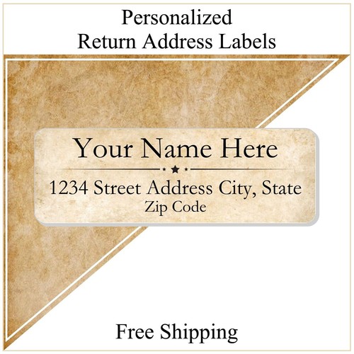 60 Return Address Labels Personalized Printed 3/4 x 2 1/4 Custom ...