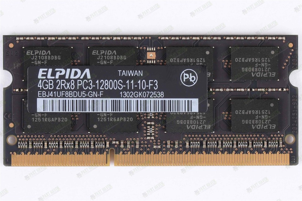 Apple OEM Ram Elpida 8GB (2x4GB) DDR3-1600 PC3-12800 soDimm Memory | eBay