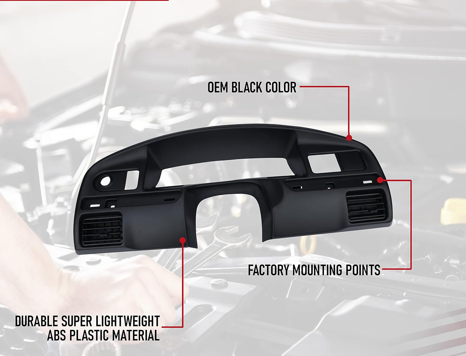 Instrument Dash Cluster Bezel for (DIESEL) 1994-1997 Ford F250 F350 F ...