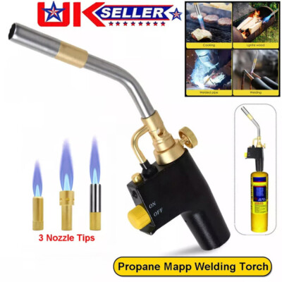 Propane Gas Solderding Brazing Plumbers Tool Gas Torch Mapp Blow Torch ...