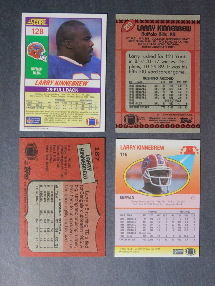 Larry Kinnebrew 4 Card Lot | eBay