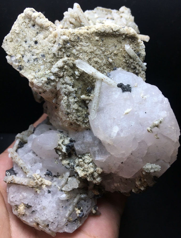 460g Pink Calcite skeletal Elestial Candle QUARTZ Crystal Specular ...