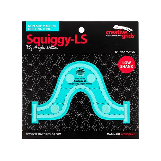 Creative Grids Low Shank Machine Sewing and Quilting Ruler - Squiggy ...