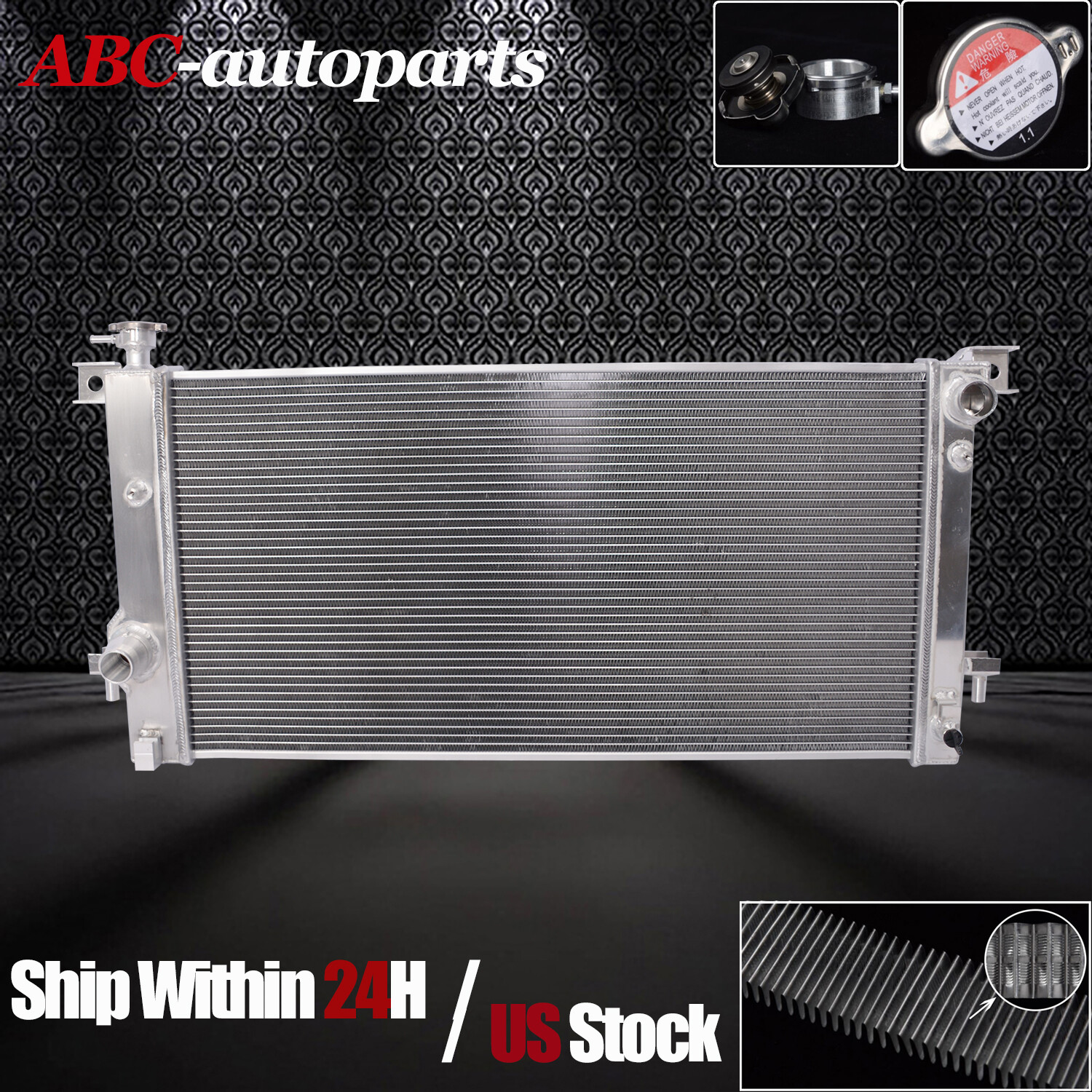 Full 2Row All Aluminum Radiator For 2009-2010 Ford F-150 F150 4.6L/5.4L ...