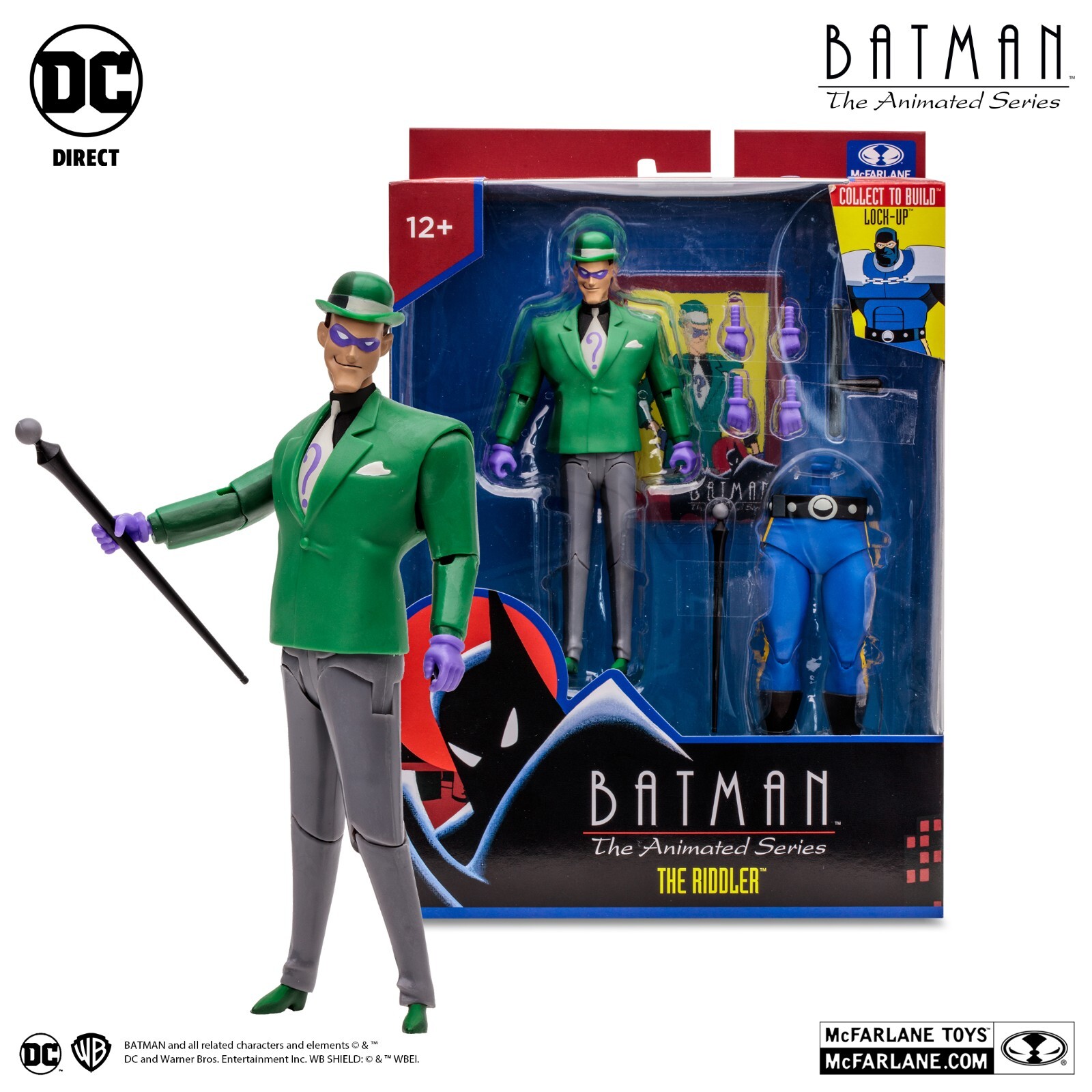 McFarlane DC Multiverse THE RIDDLER BATMAN: THE ANIMATED SERIES BAF Lock-Up